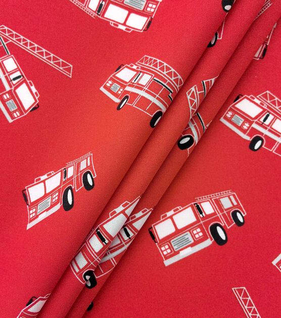 Red Fire Trucks Nursery Cotton Fabric Joann