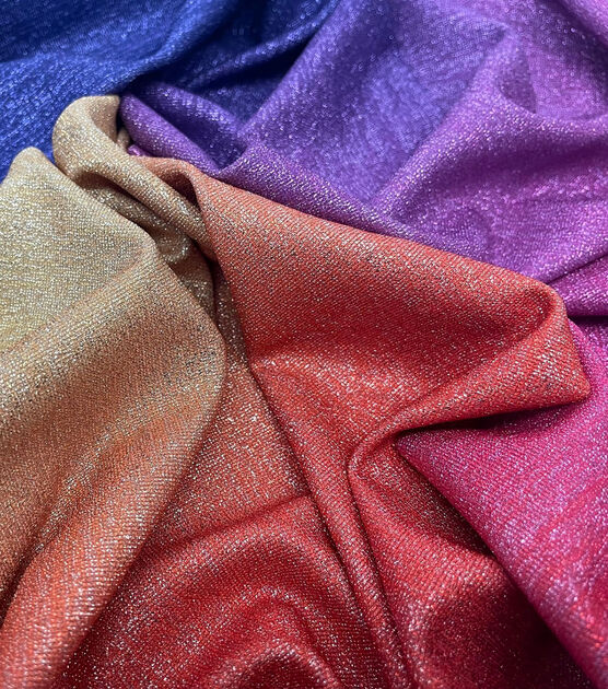 Metallic Pink And Purple Ombre Galaxy Knit Fabric Joann