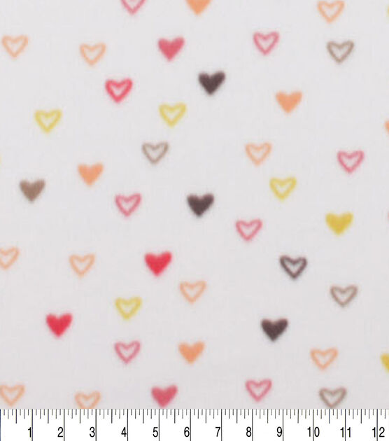 Tiny Hearts Blizzard Fleece Fabric Joann