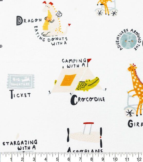 Abc Icons Nursery Flannel Fabric By Lil Pop Joann