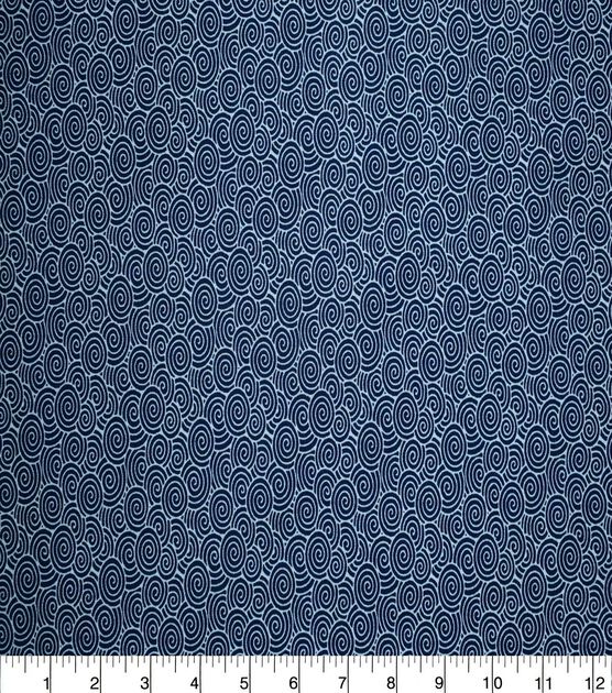 Swirls On Navy Cotton Fabric By Quilters Showcase Joann