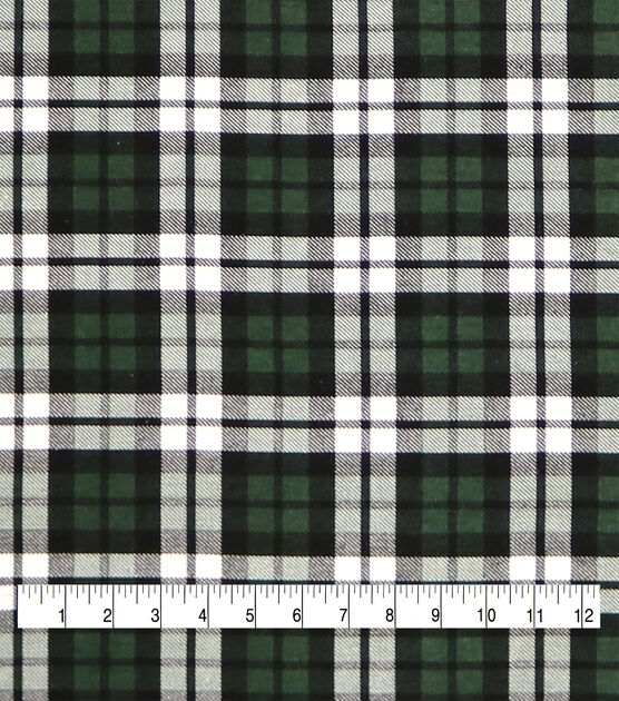 Green White Plaid 108 Wide Flannel Fabric Joann