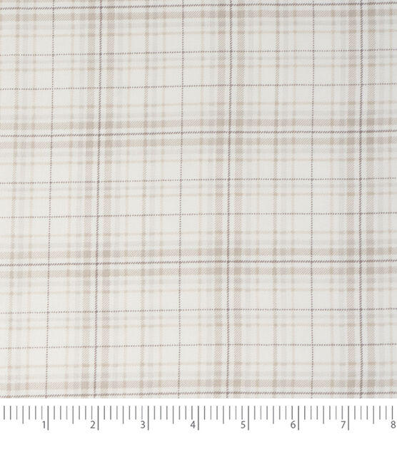 Singer Grey Gingham Christmas Cotton Fabric Joann