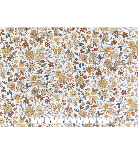 Yellow Mini Floral Quilt Cotton Fabric By Keepsake Calico Joann Canada
