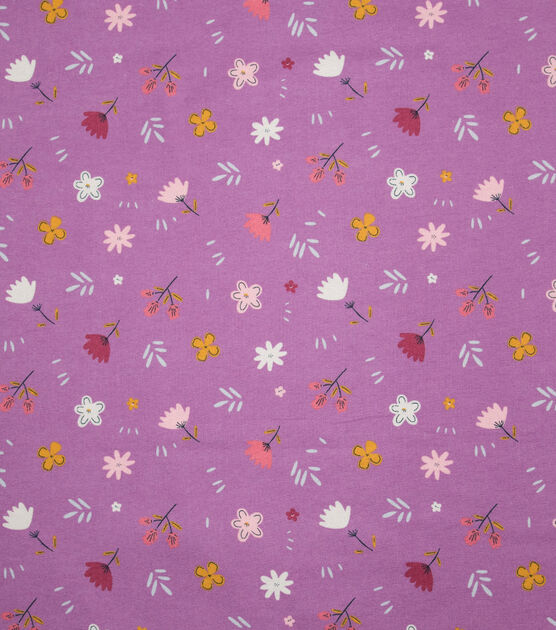 Pop Floral Purple Super Snuggle Flannel Fabric Joann
