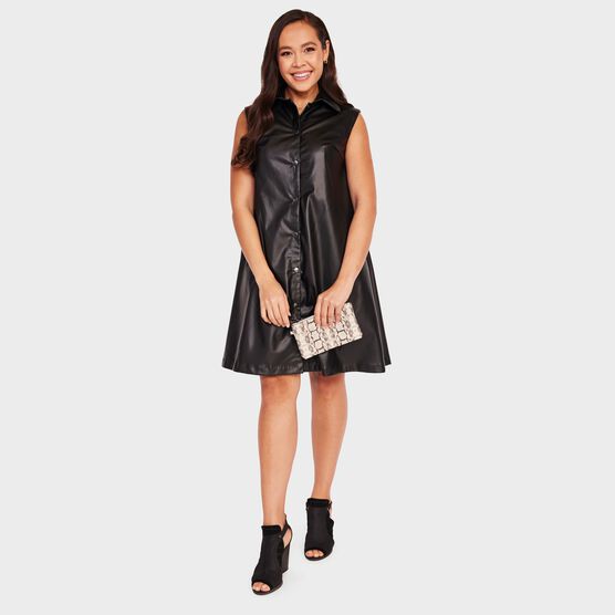 Black Smooth Faux Leather Fabric Joann