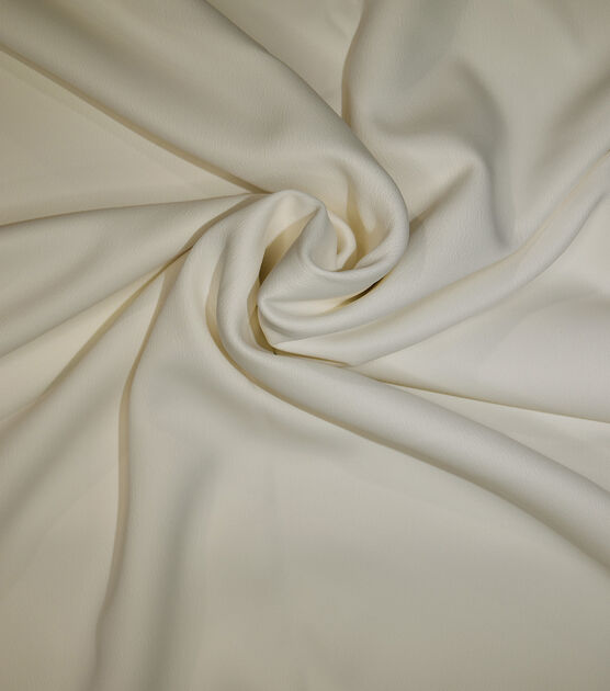 Badgley Mischka Ivory Crepe Satin Stretch Fabric Joann