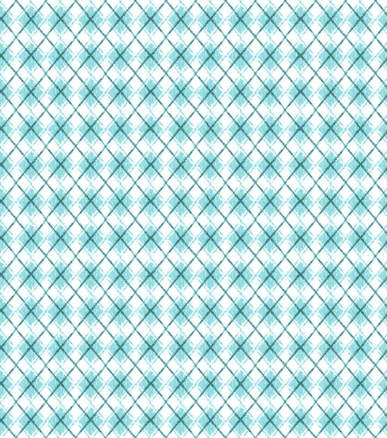 Turquoise Argyle Nursery Flannel Fabric Joann