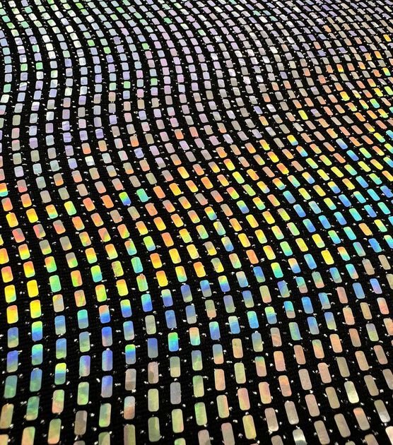 Metallic Holographic Disco Knit Fabric By The Witching Hour Joann