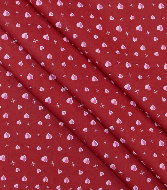 Hearts And Kisses Red Valentines Day Cotton Fabric Joann