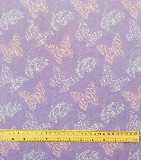 Butterflies On Purple Jersey Knit Fabric By Pop Joann