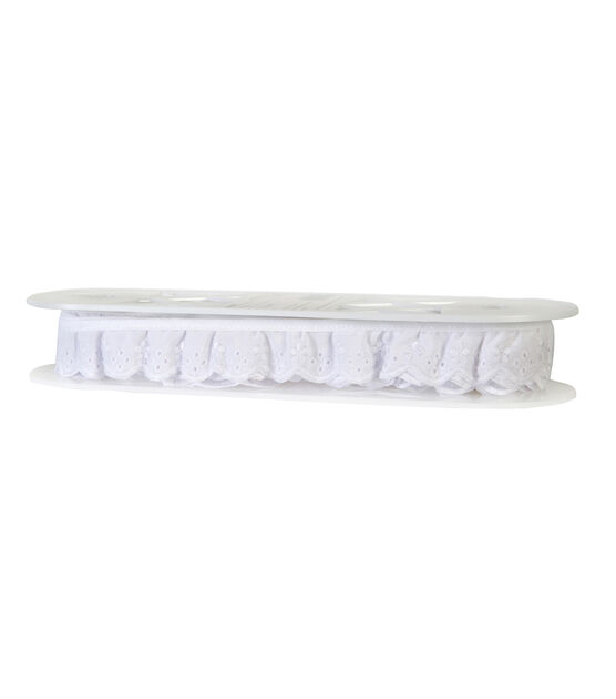 Simplicity Swiss Eyelet Trim White Joann
