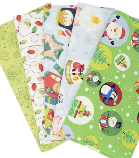 Singer 18 X 21 Snow Globes Christmas Cotton Fabric Quarters 5ct Joann
