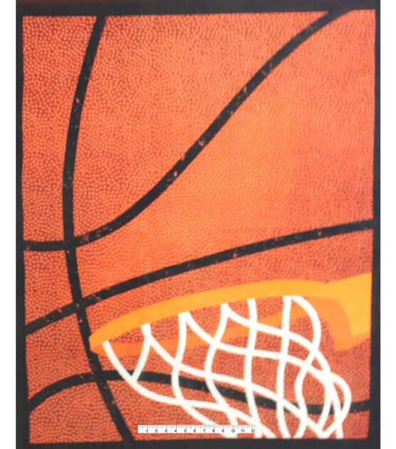 48 Wide Basketball No Sew Fleece Blanket Joann