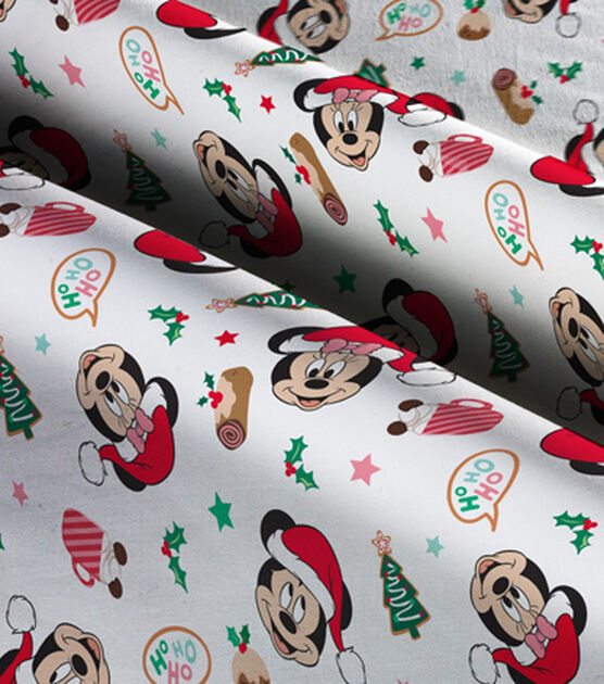 Mickey And Minnie Icons Christmas Cotton Fabric Joann