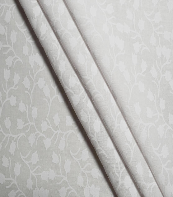 White Floral Vines Quilt Cotton Fabric By Quilters Showcase Joann