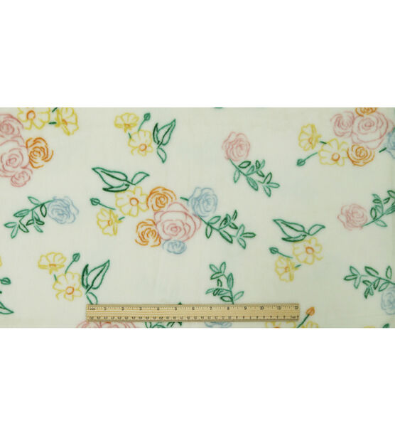 Floral Sew Lush Fleece Fabric Joann