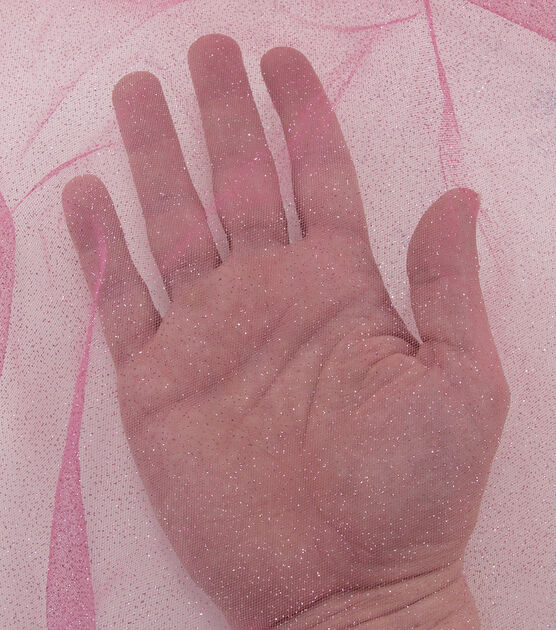 Glitter Pink Tulle Apparel Fabric Joann