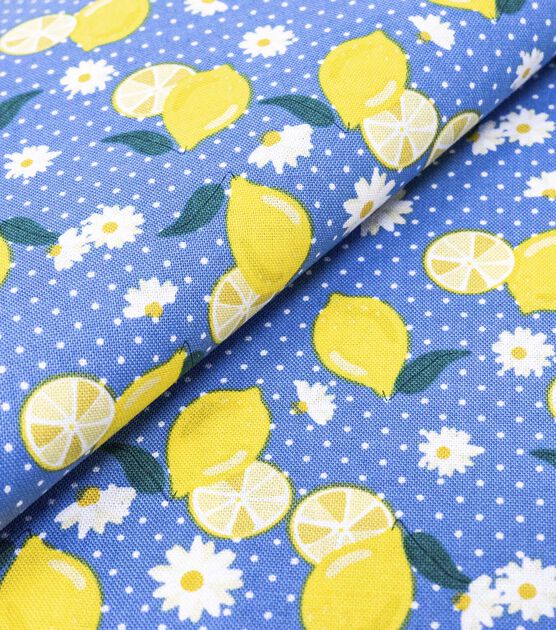 Singer Lemons And Dots Fabric Quarter Cotton Fabric Quarter Joann