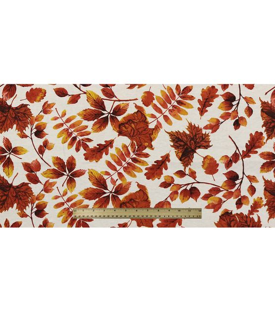 Red Leaves Super Snuggle Flannel Fabric Joann