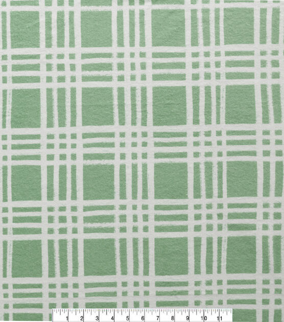 Green Plaid Super Snuggle Flannel Fabric Joann