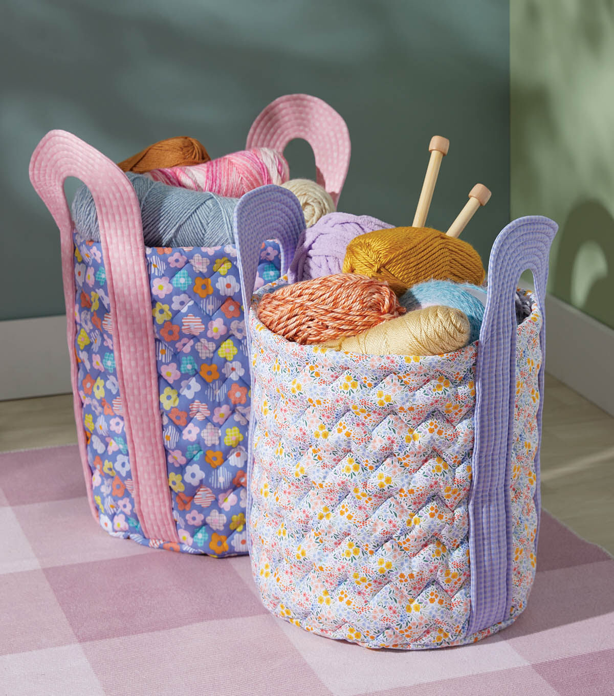Fabric storage baskets store