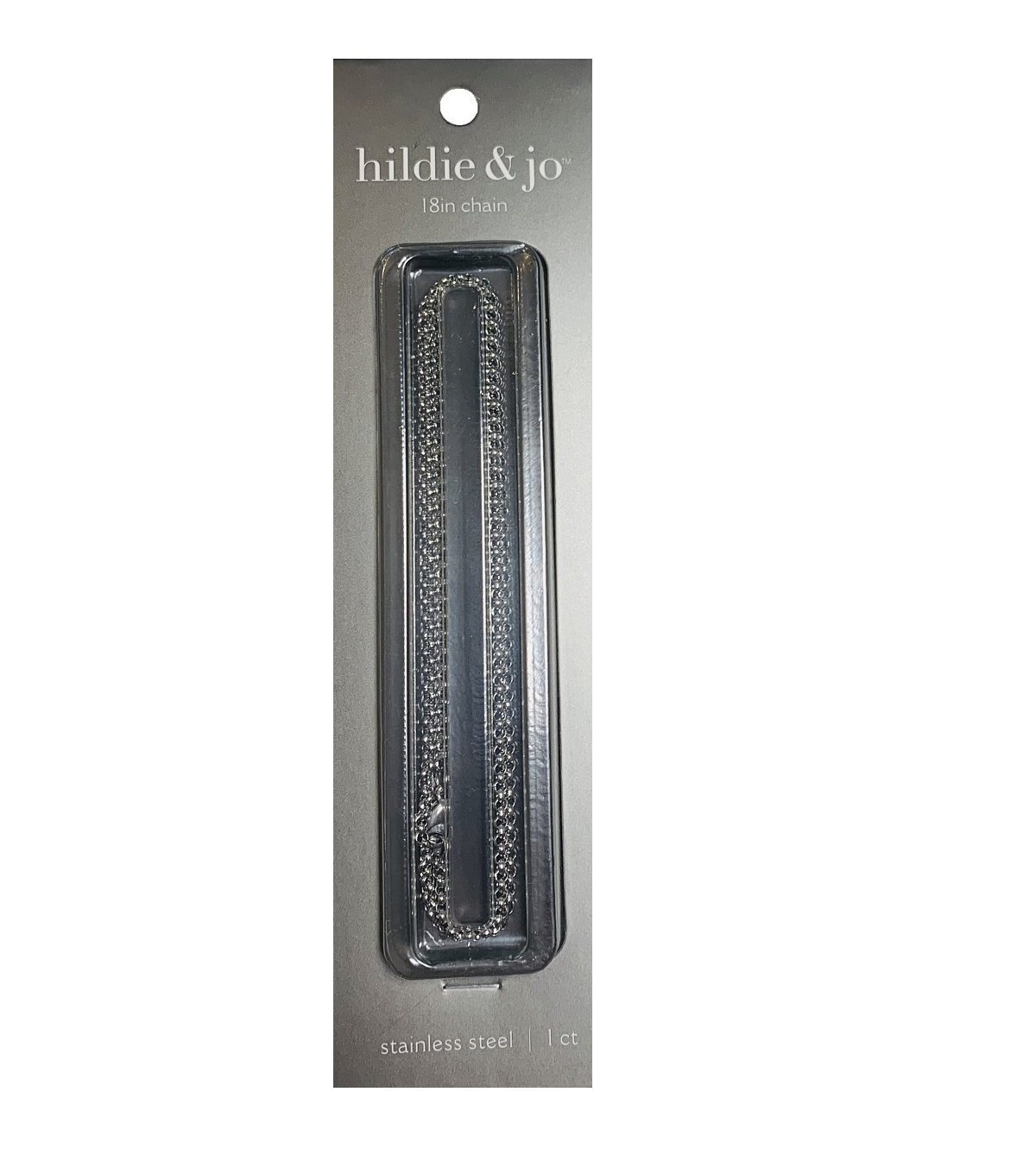 18 Stainless Steel Round Link Chain by hildie Jo