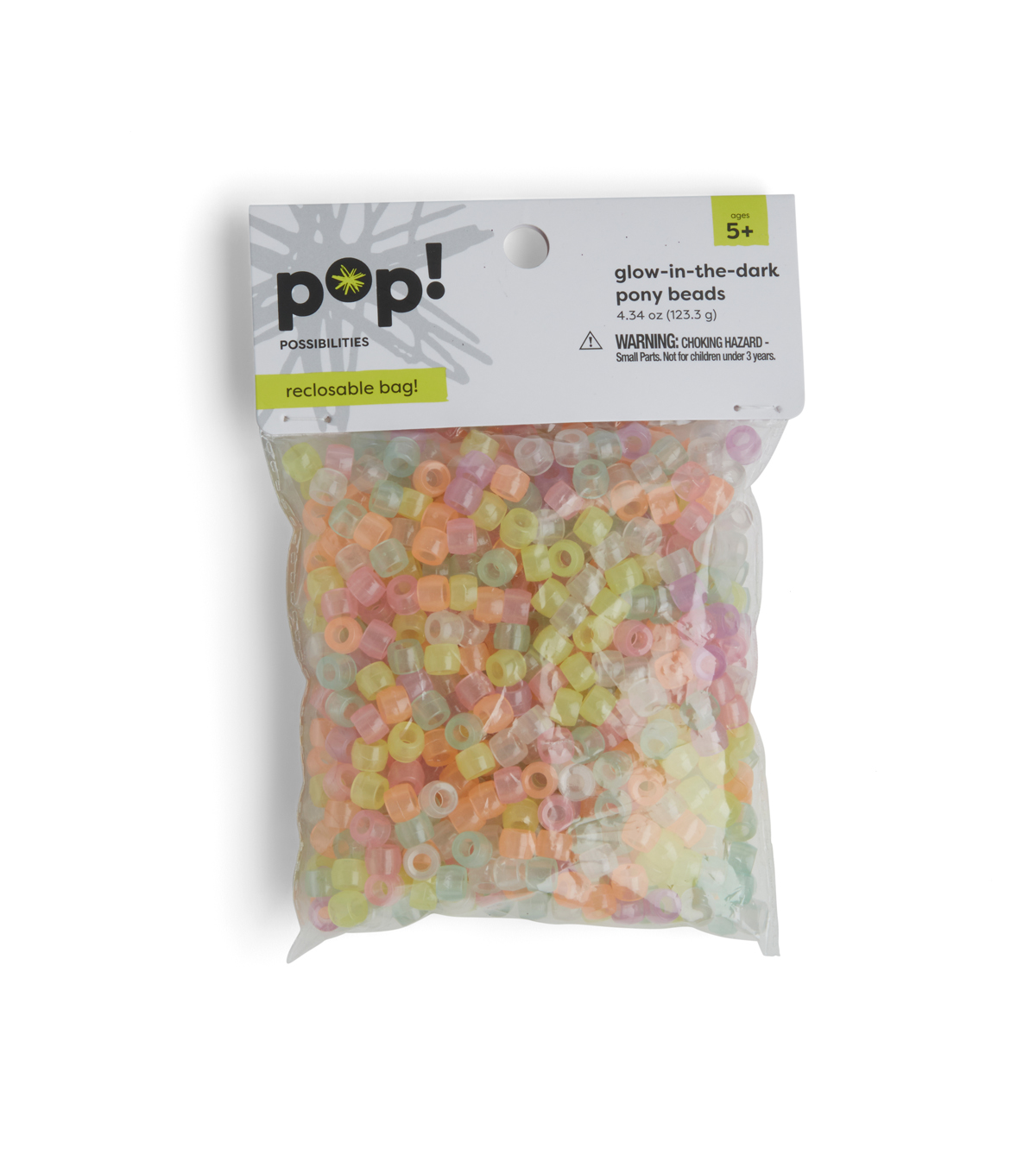 8mm Glow in the Dark Pony Beads by POP JOANN